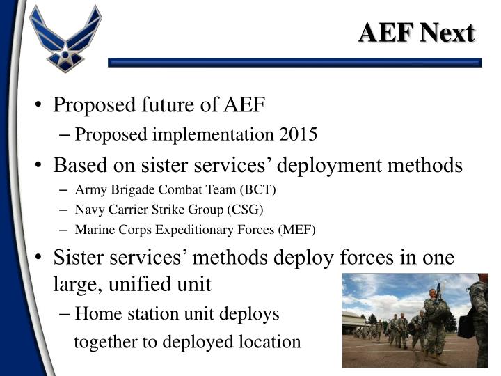 PPT - Air & Space Expeditionary Force (AEF) PowerPoint Presentation ...