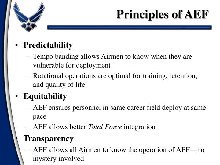 PPT - Air & Space Expeditionary Force (AEF) PowerPoint Presentation ...