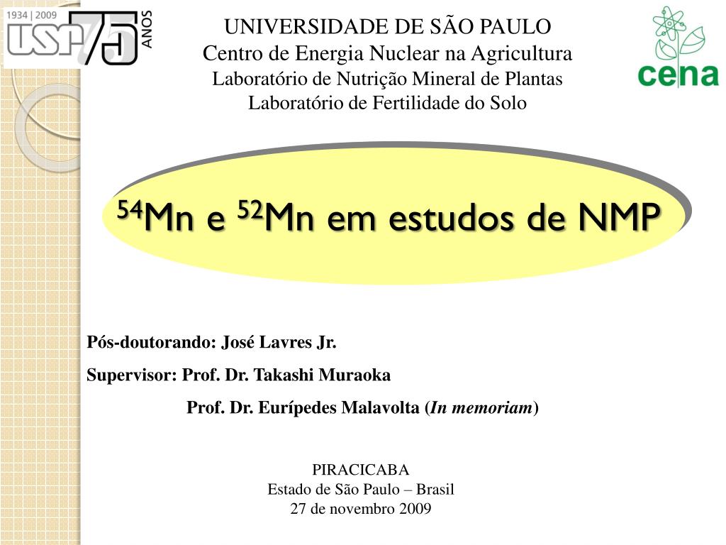 PPT - 54 Mn e 52 Mn em estudos de NMP PowerPoint Presentation, free ...