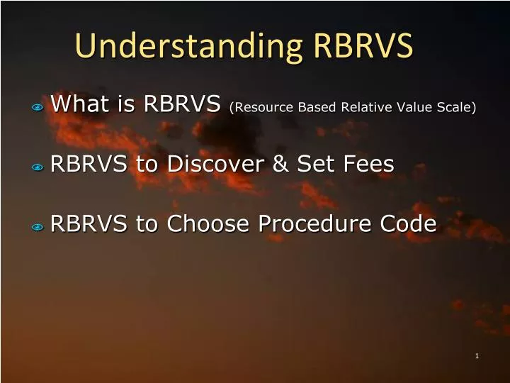 PPT - Understanding RBRVS PowerPoint Presentation, free download - ID ...