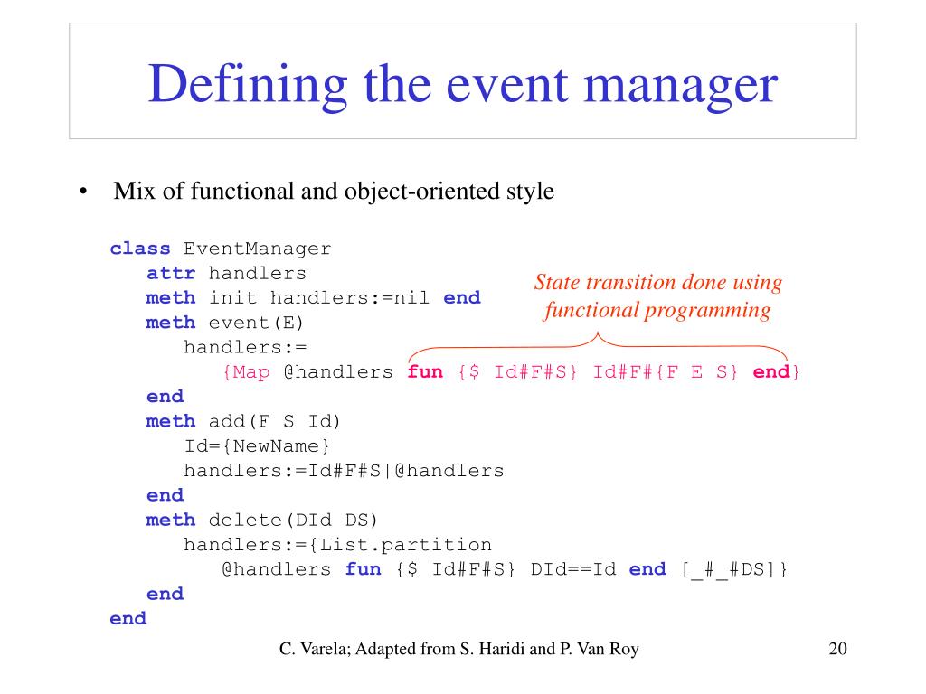 Ppt Object Oriented Programming And Concurrent Programming Active Objects Vrh 78 Powerpoint