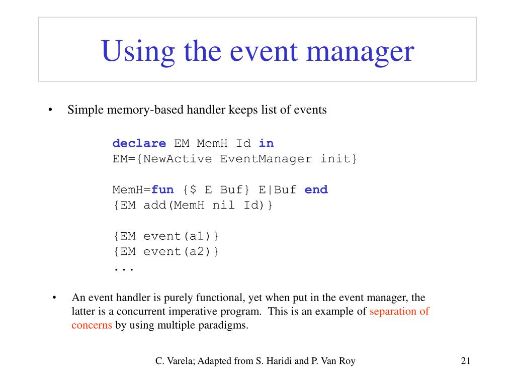 Ppt Object Oriented Programming And Concurrent Programming Active Objects Vrh 78 Powerpoint