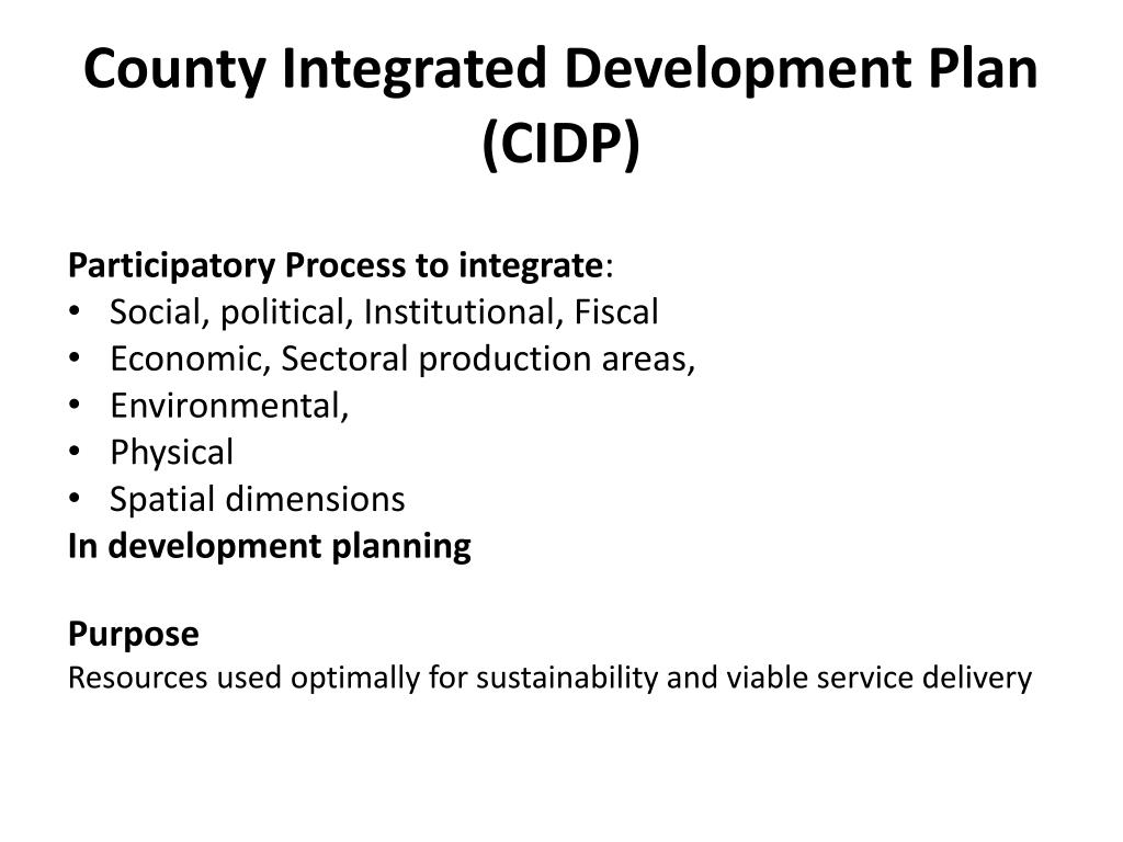 PPT - Tharaka-Nithi County Strategic Plan for Economic Development ...
