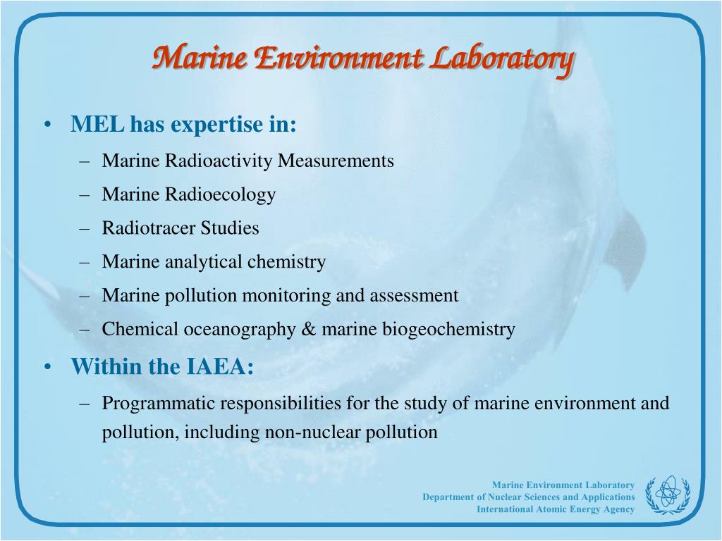 PPT - Marine Environment Laboratory Activities in the Marine Coastal ...