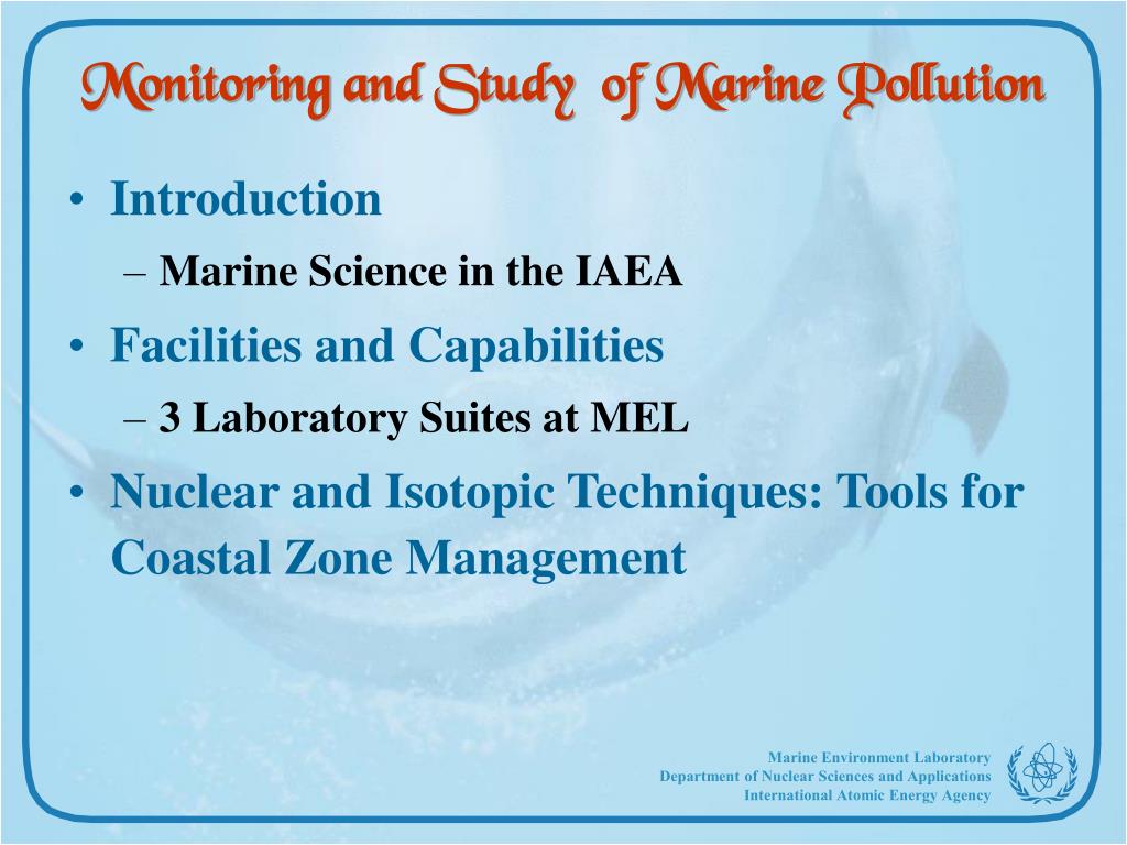 PPT - Marine Environment Laboratory Activities in the Marine Coastal ...