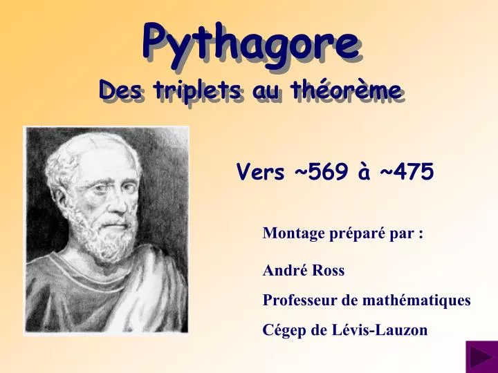PPT - Pythagore PowerPoint Presentation, free download - ID:4265470