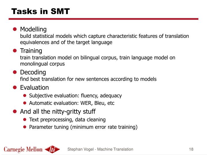 PPT - Statistical Machine Translation SMT – Basic Ideas PowerPoint ...
