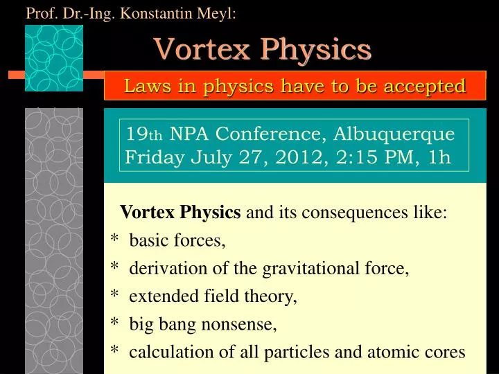 PPT - Vortex Physics PowerPoint Presentation, free download - ID:4266716