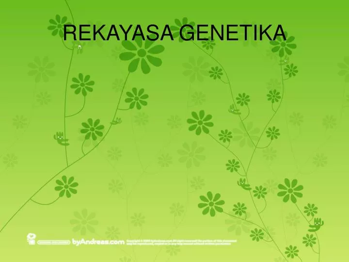 PPT - REKAYASA GENETIKA PowerPoint Presentation, free download - ID:4267840