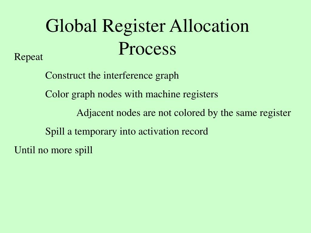 PPT - Register Allocation PowerPoint Presentation, free download - ID ...