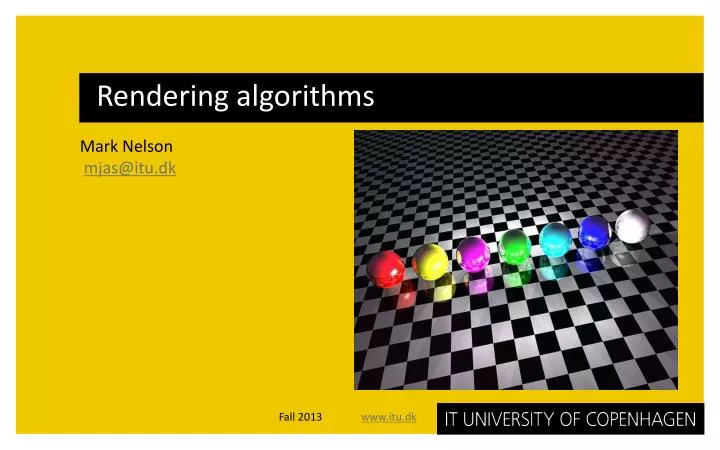 Ppt Rendering Algorithms Powerpoint Presentation Free Download Id 7662