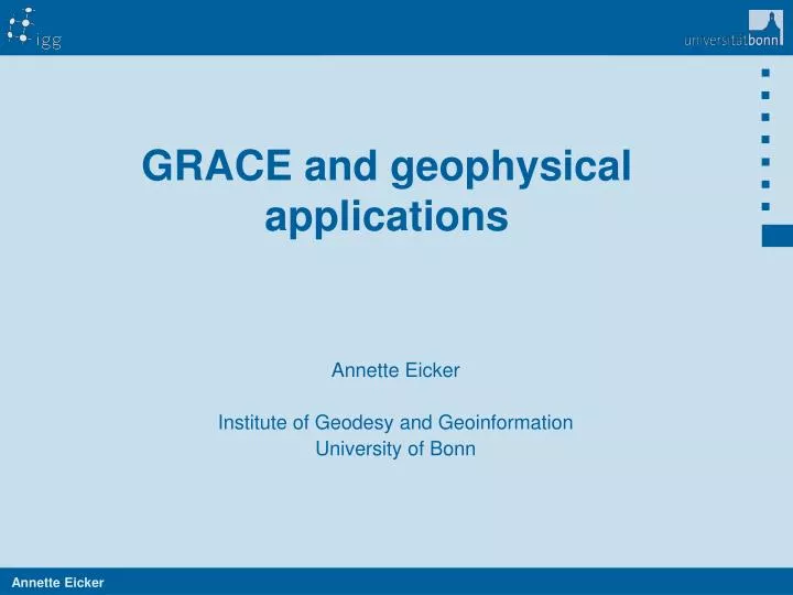 PPT - GRACE and geophysical applications PowerPoint Presentation, free ...