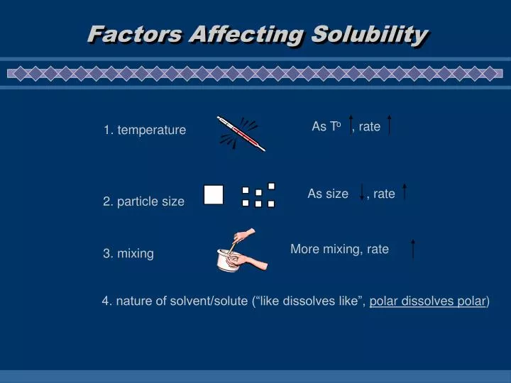 PPT - Factors Affecting Solubility PowerPoint Presentation, free ...