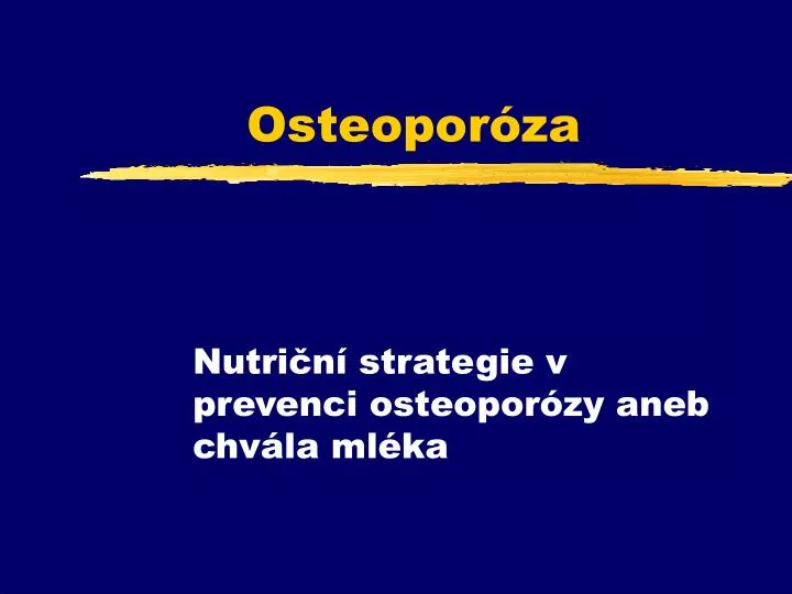PPT - Osteoporóza PowerPoint Presentation, free download - ID:4269600