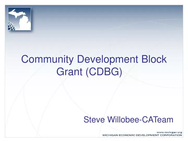 PPT - Community Development Block Grant (CDBG) PowerPoint Presentation ...