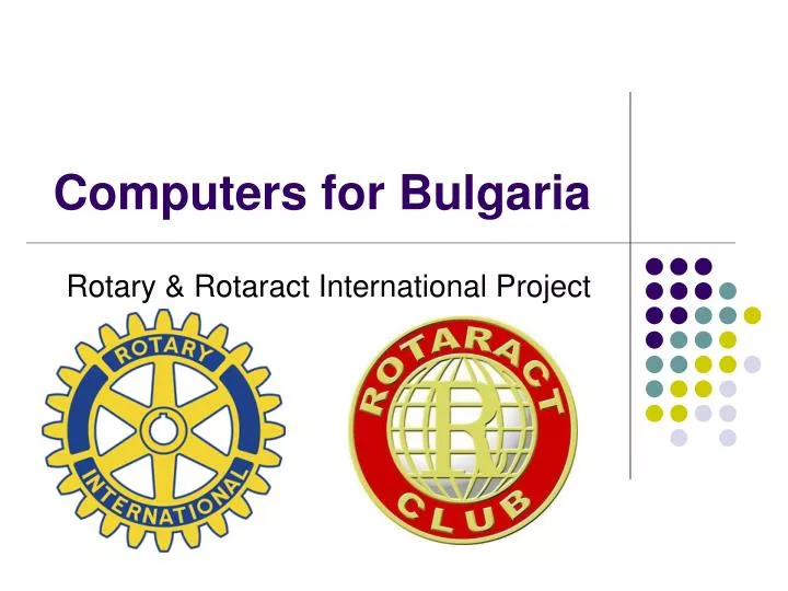 PPT - Computers for Bulgaria PowerPoint Presentation, free download ...