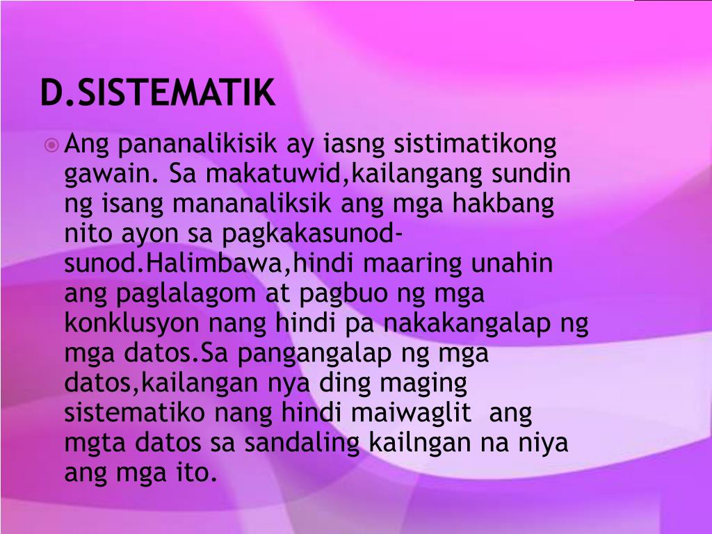 PPT - ANG MANANALIKSIK: MGA KATANGIAN AT PANANAGUTAN PowerPoint ...