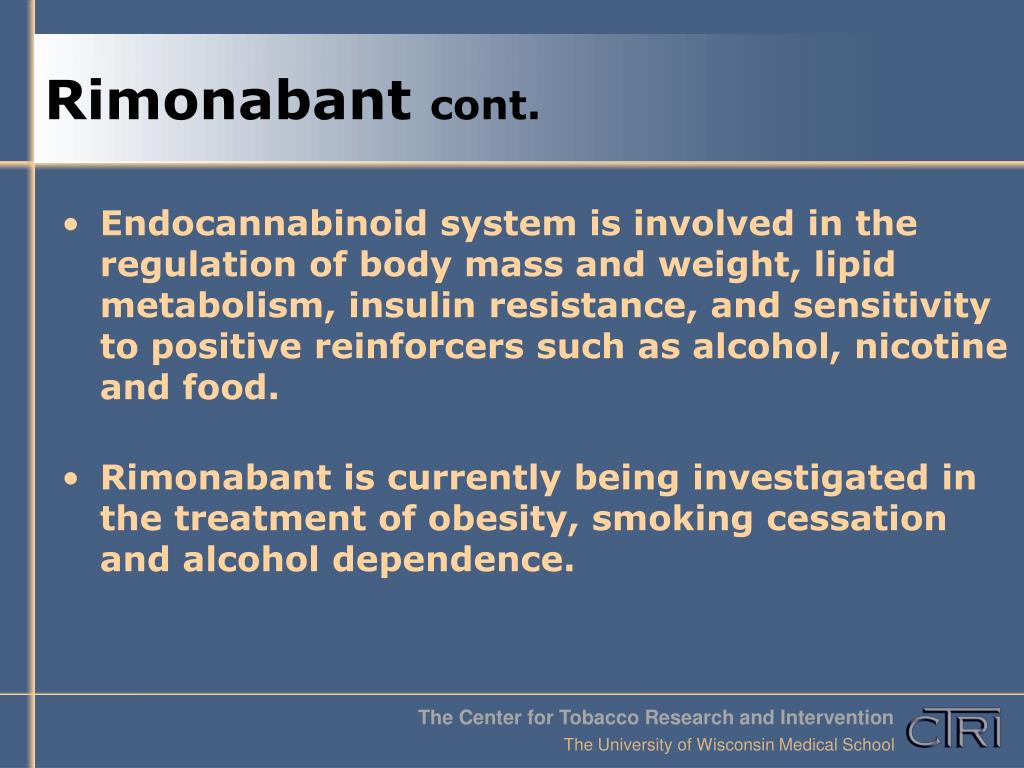 PPT - Exploring Rimonabant for Tobacco Addiction and Weight Concerns ...