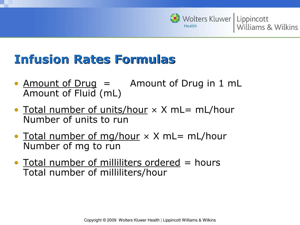 PPT - Chapter 9 Special Types of Intravenous Calculations PowerPoint ... PPT - Chapter 9 Special Types of Intravenous Calculations PowerPoint ...