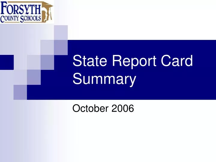 PPT - State Report Card Summary PowerPoint Presentation, free download ...