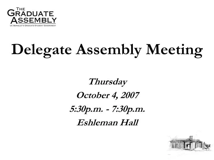 PPT - Delegate Assembly Meeting PowerPoint Presentation, free download ...