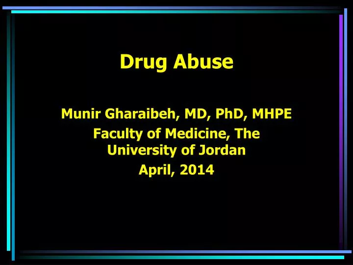 PPT - Drug Abuse PowerPoint Presentation, free download - ID:4273837