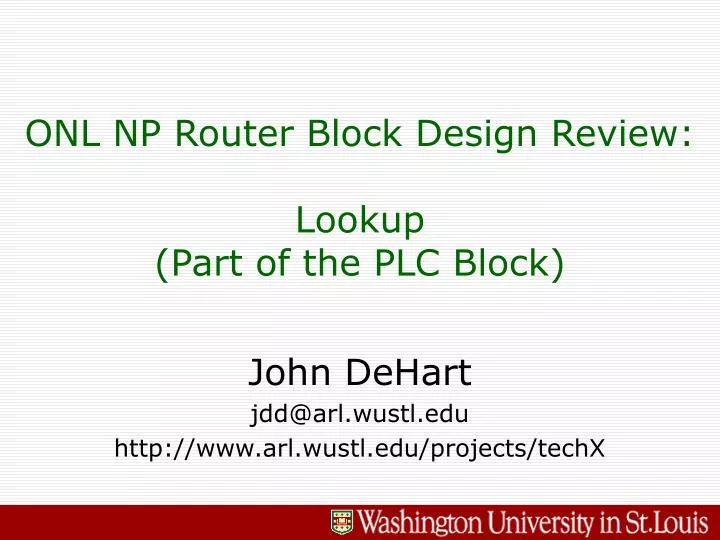PPT ONL NP Router Block Design Review Lookup Part Of The PLC Block ppt-onl-np-router-block-design-review-lookup-part-of-the-plc-block