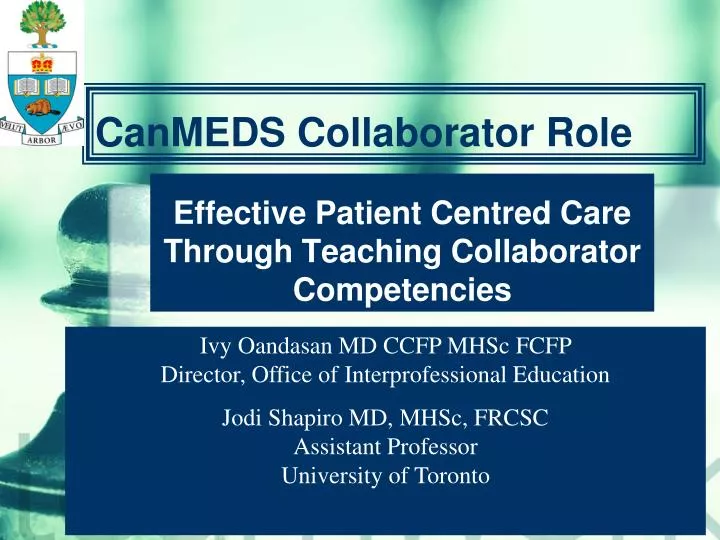 PPT - CanMEDS Collaborator Role PowerPoint Presentation, free download ...