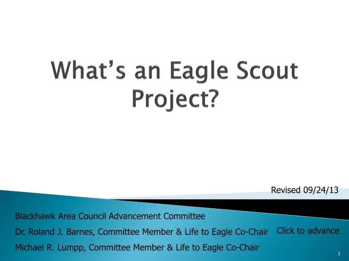 PPT - What’s an Eagle Scout Project? PowerPoint Presentation, free ...