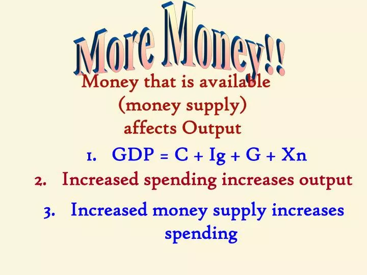 PPT - More Money!! PowerPoint Presentation, free download - ID:4274261