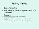 PPT - Poetry Unit PowerPoint Presentation - ID:4274733