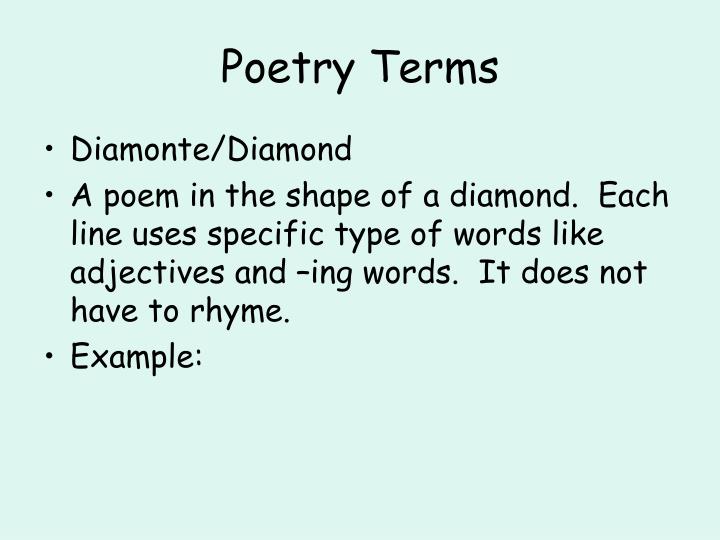 PPT - Poetry Unit PowerPoint Presentation - ID:4274733