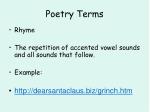 PPT - Poetry Unit PowerPoint Presentation - ID:4274733