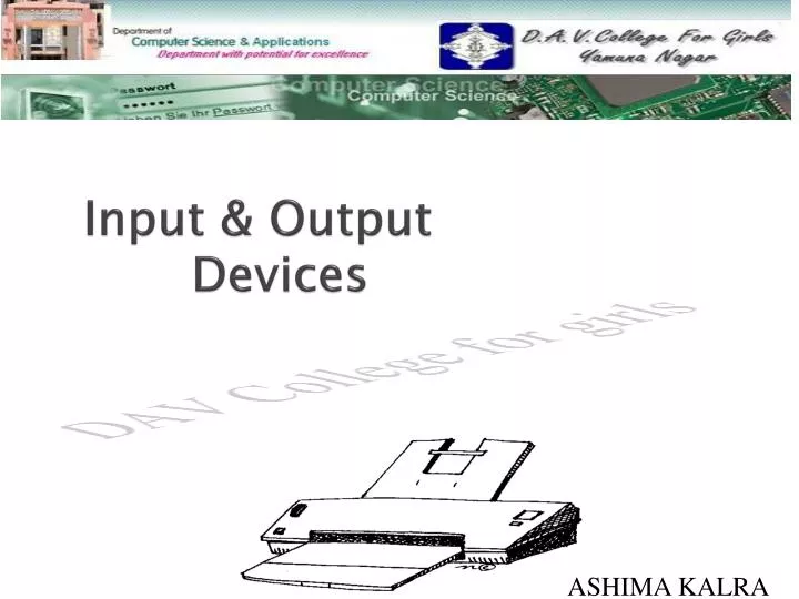 PPT - Input & Output Devices PowerPoint Presentation, free download - ID:4275818