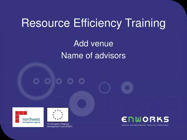 PPT - Resource Efficiency Training PowerPoint Presentation, free ...