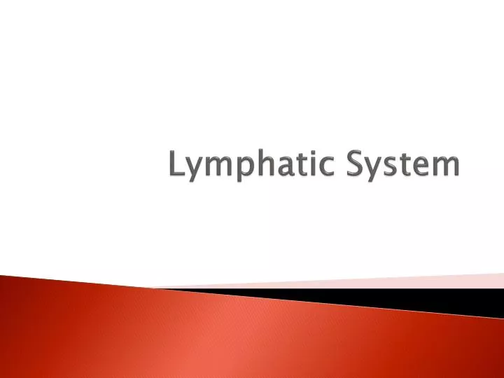 PPT - Lymphatic System PowerPoint Presentation, free download - ID:4279210