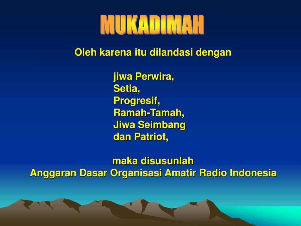 PPT - ORGANISASI AMATIR RADIO INDONESIA PowerPoint Presentation, free ...