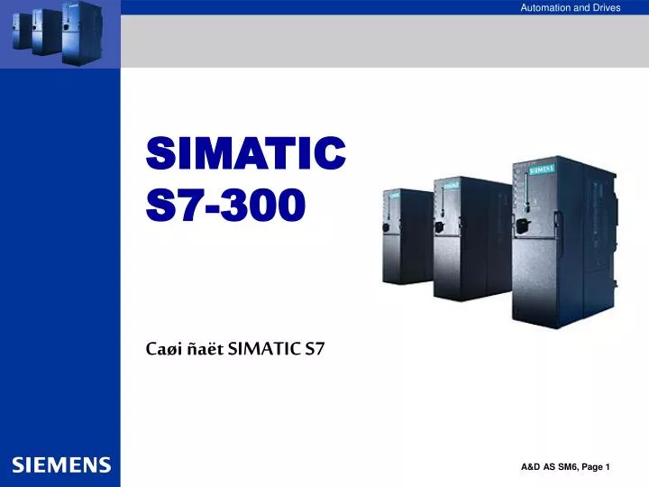 PPT - SIMATIC S7-300 Caøi ñaët SIMATIC S7 PowerPoint Presentation, free ...
