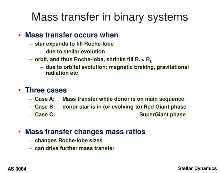 PPT - Mass transfer in binary systems PowerPoint Presentation, free ...
