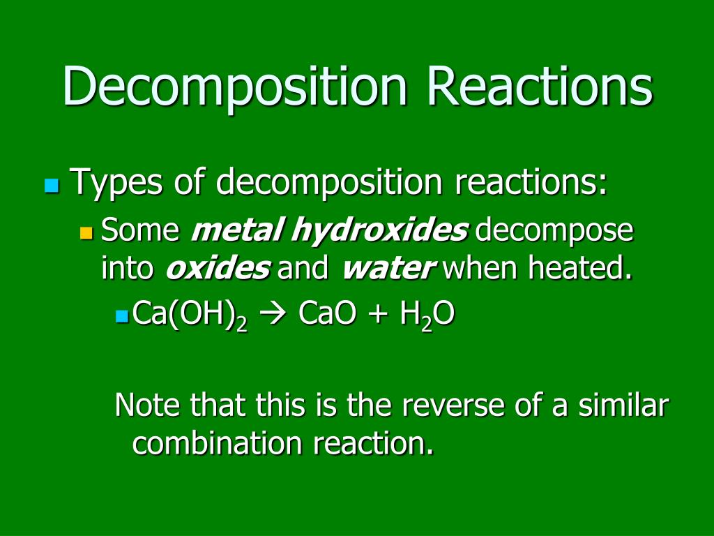 PPT - A Study of Chemical Reactions PowerPoint Presentation, free ...