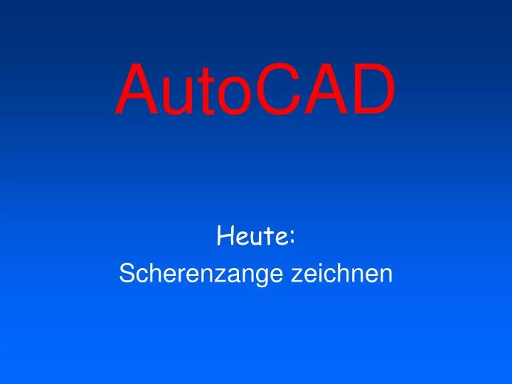PPT - AutoCAD PowerPoint Presentation, free download - ID:4281073