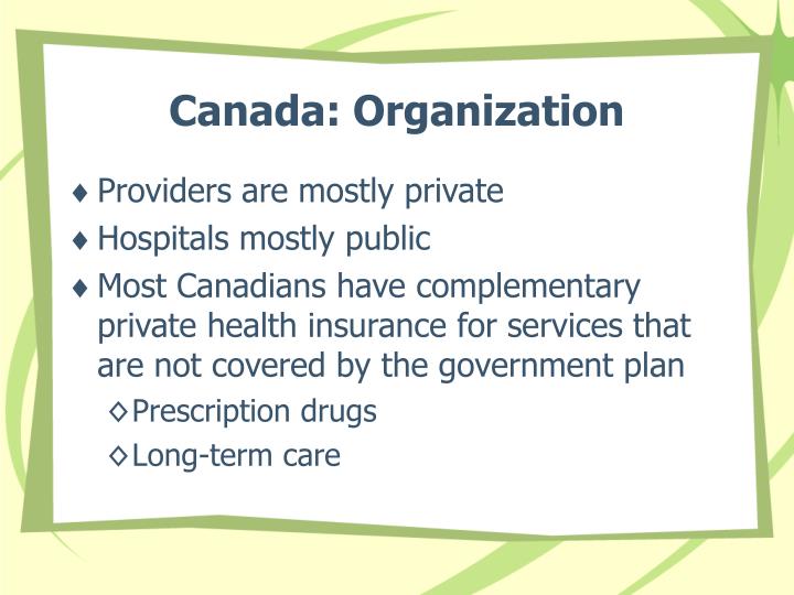 PPT - Overview of the Canadian Health Care System PowerPoint ...
