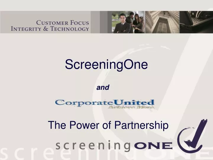 PPT - ScreeningOne PowerPoint Presentation, free download - ID:4282821