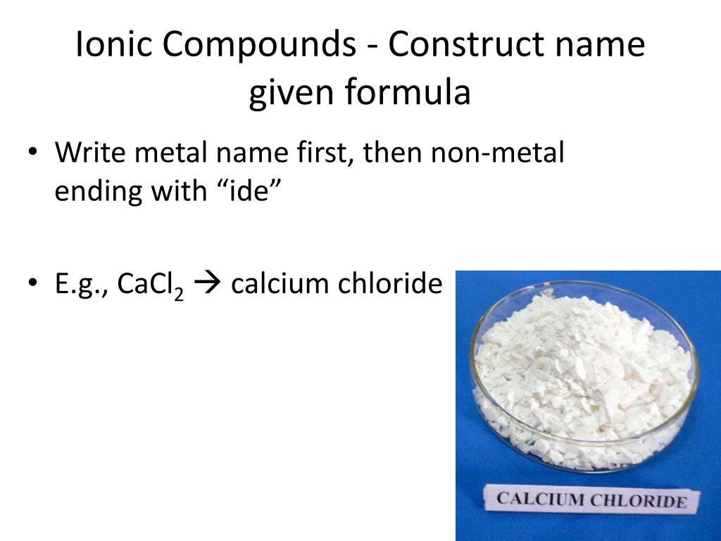PPT - Science 10 Chapter 4.2 Names and Formulas of Ionic Compounds ... PPT - Science 10 Chapter 4.2 Names and Formulas of Ionic Compounds ...