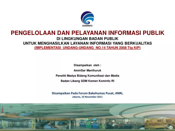 PPT - KOMINFO PowerPoint Presentation, free download - ID:4284127