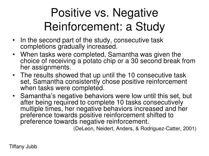 PPT - Positive vs. Negative Reinforcement PowerPoint Presentation - ID ...