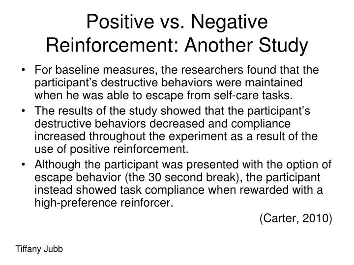 PPT - Positive vs. Negative Reinforcement PowerPoint Presentation - ID ...