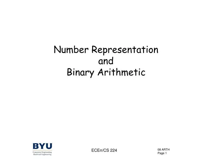 Ppt Number Representation And Binary Arithmetic Powerpoint 9234