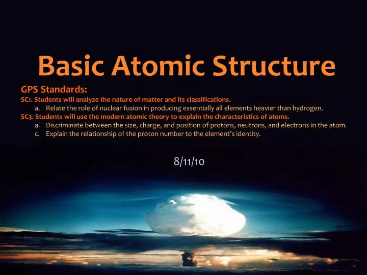 PPT - Basic Atomic Structure PowerPoint Presentation, free download ...