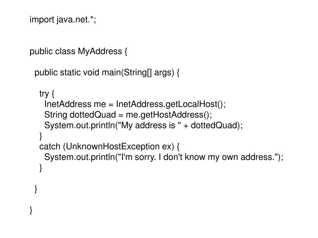 PPT - import java.*; import java.io.*; public class LowPortScanner ... PPT - import java.*; import java.io.*; public class LowPortScanner ...